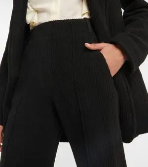 Chloé High-rise Flared Virgin Wool Pants