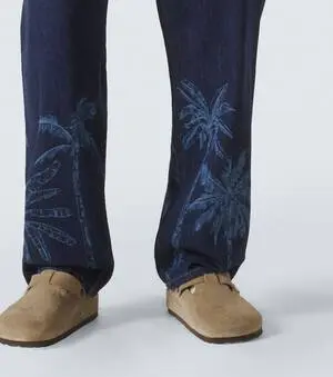 Alanui Jungle Printed Straight Jeans