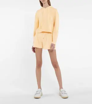 Live The Process Cashmere-blend Shorts - Yellow