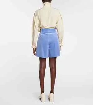 BLAZÉ MILANO Fell Velvet Shorts - Blue