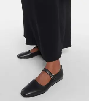 THE ROW Ava Leather Ballet Flats