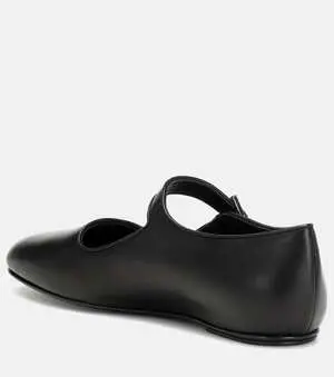 THE ROW Ava Leather Ballet Flats