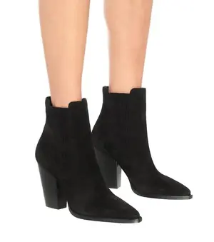 Saint Laurent Theo 95 Suede Ankle Boots