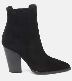 Saint Laurent Theo 95 Suede Ankle Boots