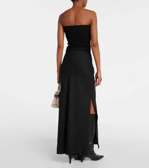 Brunello Cucinelli Cotton-blend Tube Top - Black