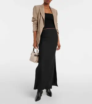 Brunello Cucinelli Cotton-blend Tube Top - Black