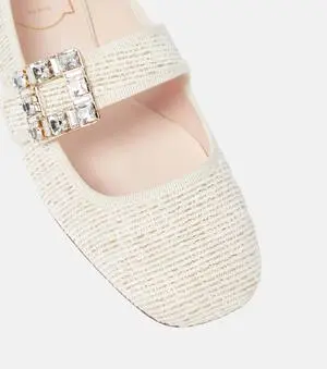 ROGER VIVIER Tres Vivier Embellished Ballet Flats