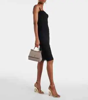 Dolce & Gabbana Sicily Small Leather Shoulder Bag - Brown