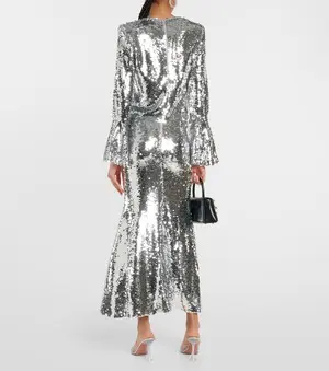 SELF-PORTRAIT Sequined Top