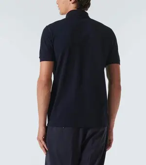 Dolce & Gabbana Plaque Polo Shirt - Black