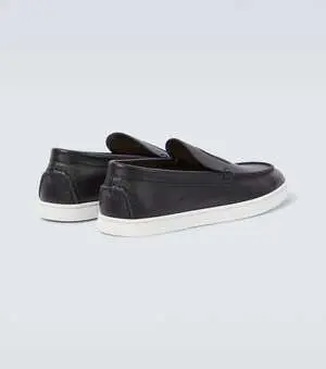 CHRISTIAN LOUBOUTIN Varsiboat Leather Loafers