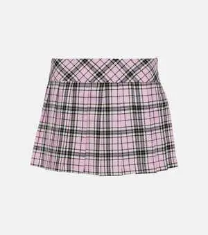 Giuseppe Di Morabito Checked Wool Mini Skirt