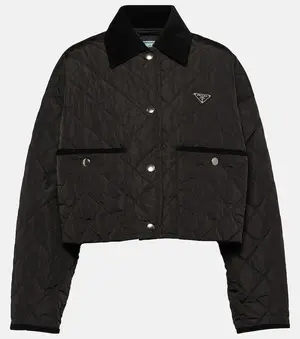 Prada Re-nylon Quilted Cropped Jacket