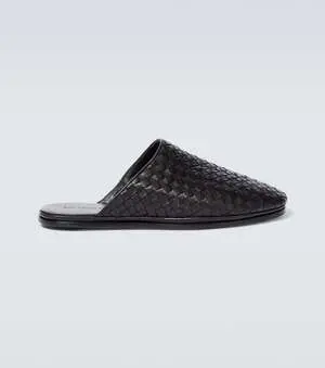 Bottega Veneta Intrecciato Leather Slippers