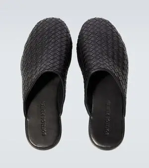 Bottega Veneta Intrecciato Leather Slippers