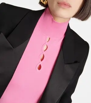 Dorothee Schumacher Cut-out Wool-blend Top