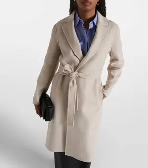 Max Mara Pauline Virgin Wool Wrap Coat