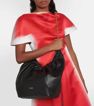 Loewe Squeeze Medium Leather Shoulder Bag