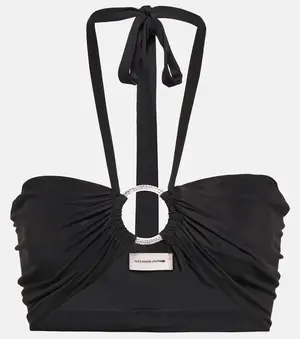 Alexandre Vauthier Crystal-embellished Bralette - Black