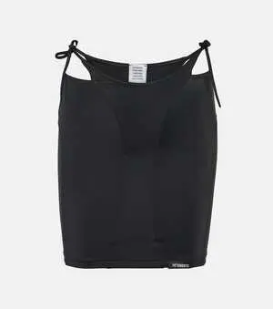 Vetements Deconstructed Jersey Miniskirt