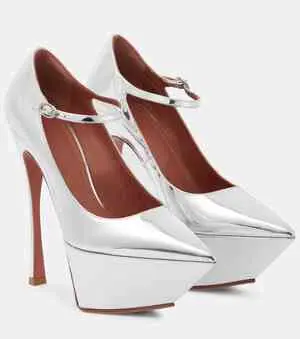 Amina Muaddi Yigit Platform Pumps