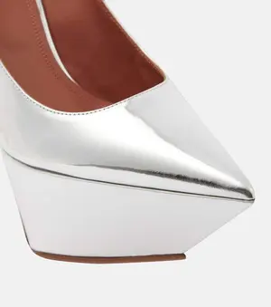 Amina Muaddi Yigit Platform Pumps