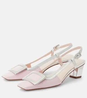 ROGER VIVIER Belle Vivier Slingback Pumps - Pink