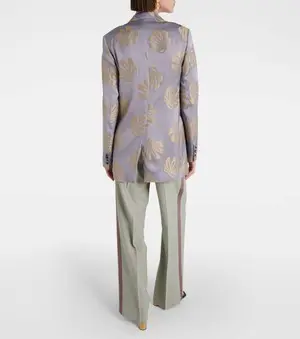 Dries Van Noten Printed Jacquard Blazer