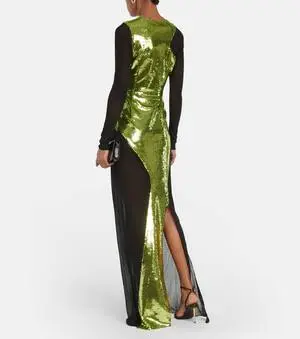 TOM FORD Liquid Sequin And Tulle Gown