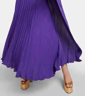 Valentino Garavani Pleated Silk Gown