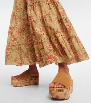 See By Chloé Liana 70 Suede Platform Mules
