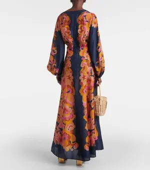 Zimmermann Acadian Printed Silk Maxi Dress