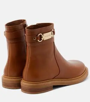 See By Chloé Signature Leather Ankle Boots