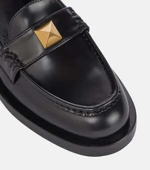 Valentino Garavani Roman Stud Leather Loafers