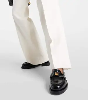 Valentino Garavani Roman Stud Leather Loafers