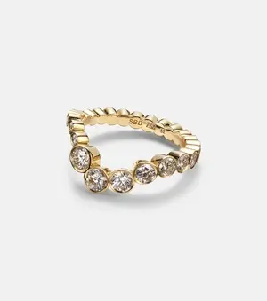 Sophie Bille Brahe Ensemble Ocean 18kt Yellow Ring With Diamonds - Gold