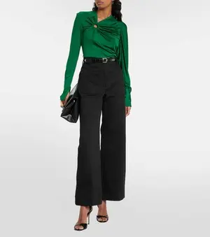Victoria Beckham Gathered Jersey Top