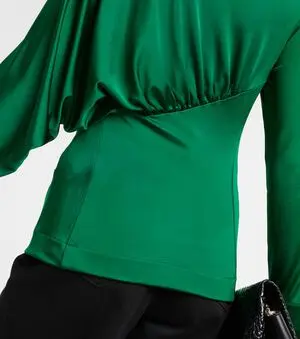 Victoria Beckham Gathered Jersey Top