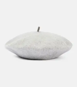 Brunello Cucinelli Wool Beret - Grey