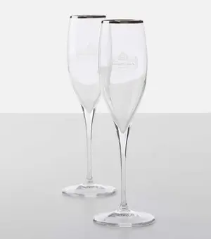Balenciaga Set Of Two Champagne Flute Glasses