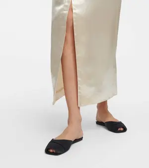 THE ROW Milla Satin Slides