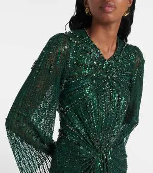 Jenny Packham Anja Sequined Gown