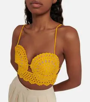 Stella McCartney Broderie Anglaise Crop Top
