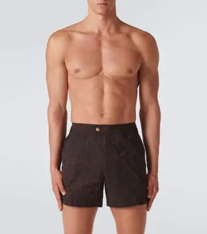 TOM FORD Cheetah Print Swim Trunks