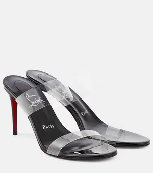 CHRISTIAN LOUBOUTIN Just Nothing 85 Pvc Mules