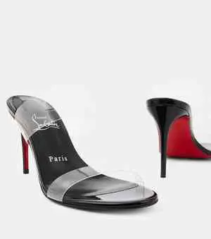 CHRISTIAN LOUBOUTIN Just Nothing 85 Pvc Mules