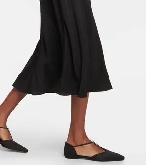 TOTEME Halterneck Silk Maxi Dress - Black