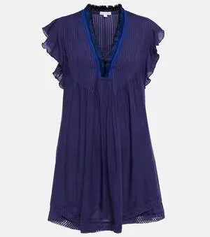 Poupette St Barth Sasha Minidress - Blue