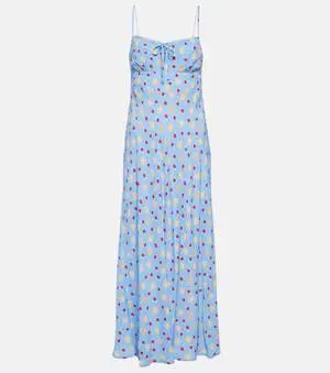 Rixo Lanie Printed Midi Dress - Multicoloured