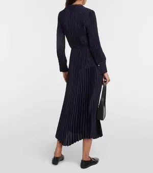Vince Pleated Midi Shirtdress